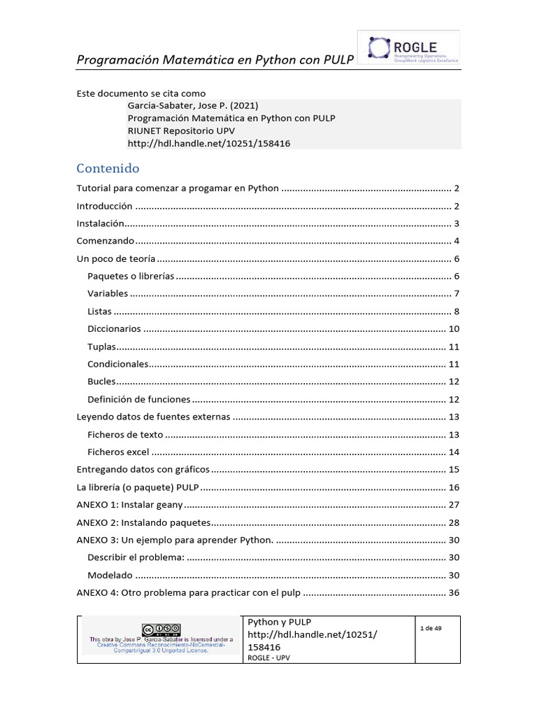 Un Tutorial para Comenzar A Utilizar Python | PDF