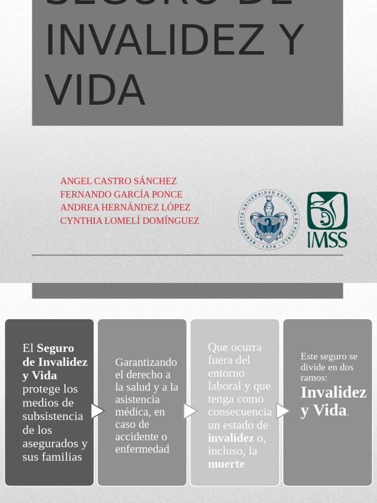 Seguro de Invalidez y Vida: Beneficios y Exclusiones | PDF | Pensión