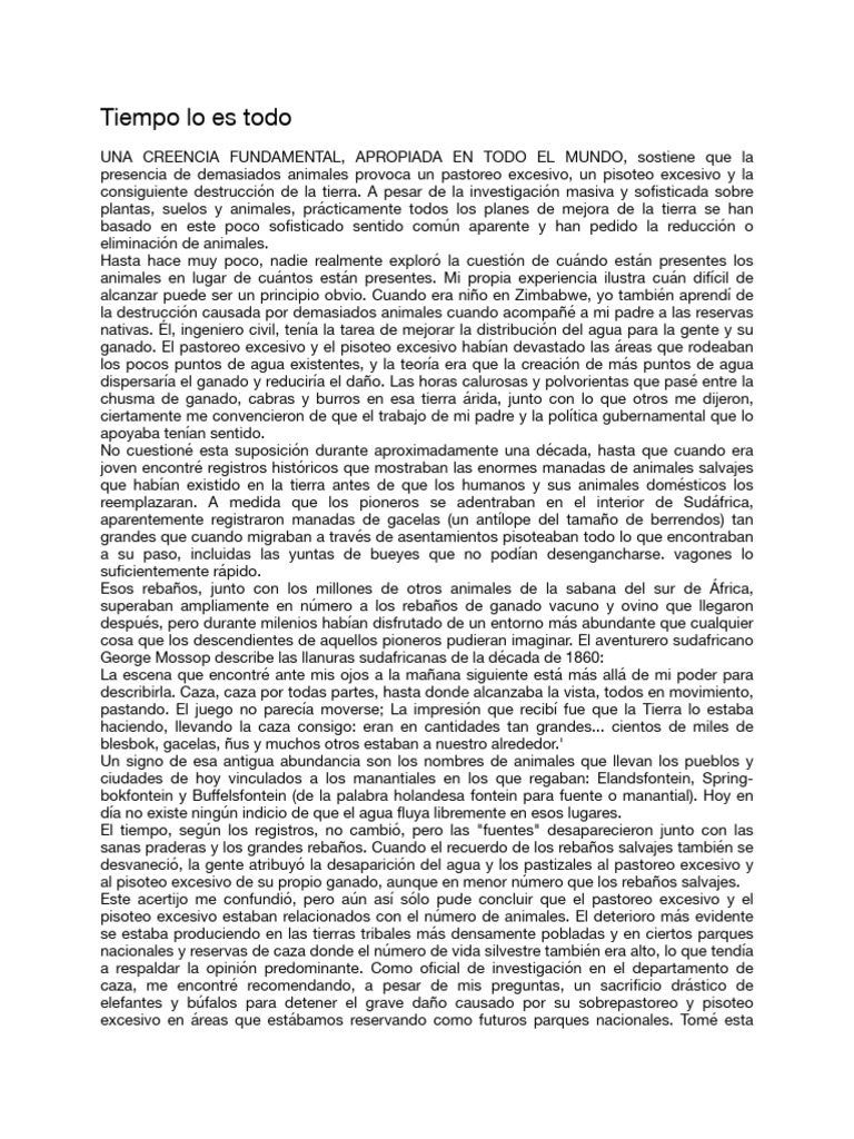 Pastoreo - Excesivo - MH7 | PDF