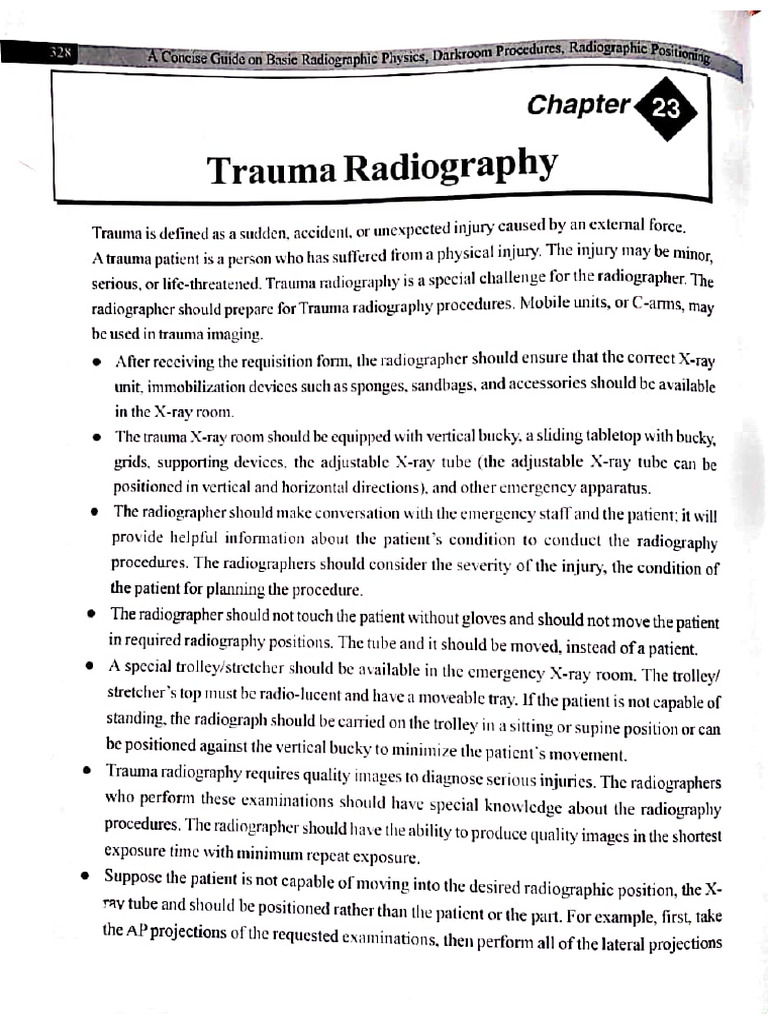 Trauma Radiography | PDF