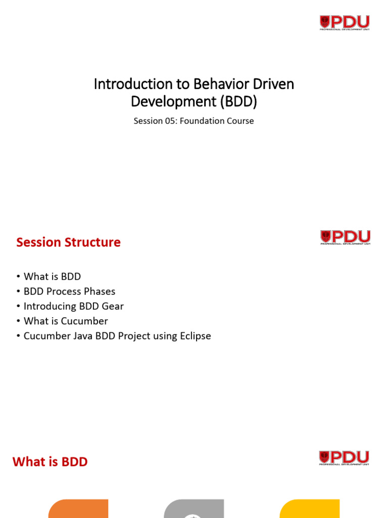 IIT - Behavior Driven Development (BDD) - Introduction | PDF