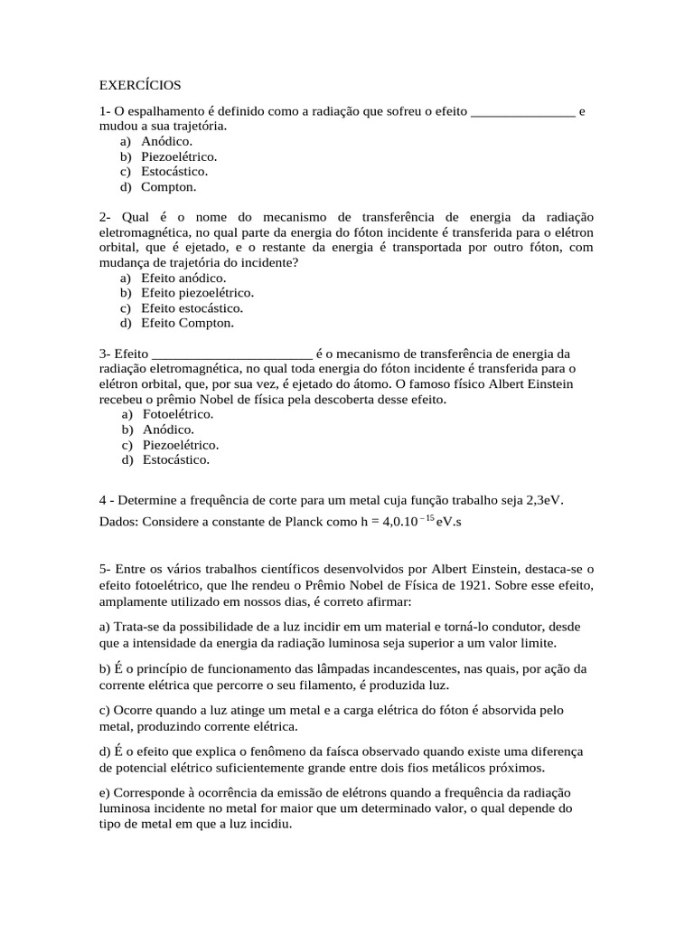 Exercícios 3 | PDF