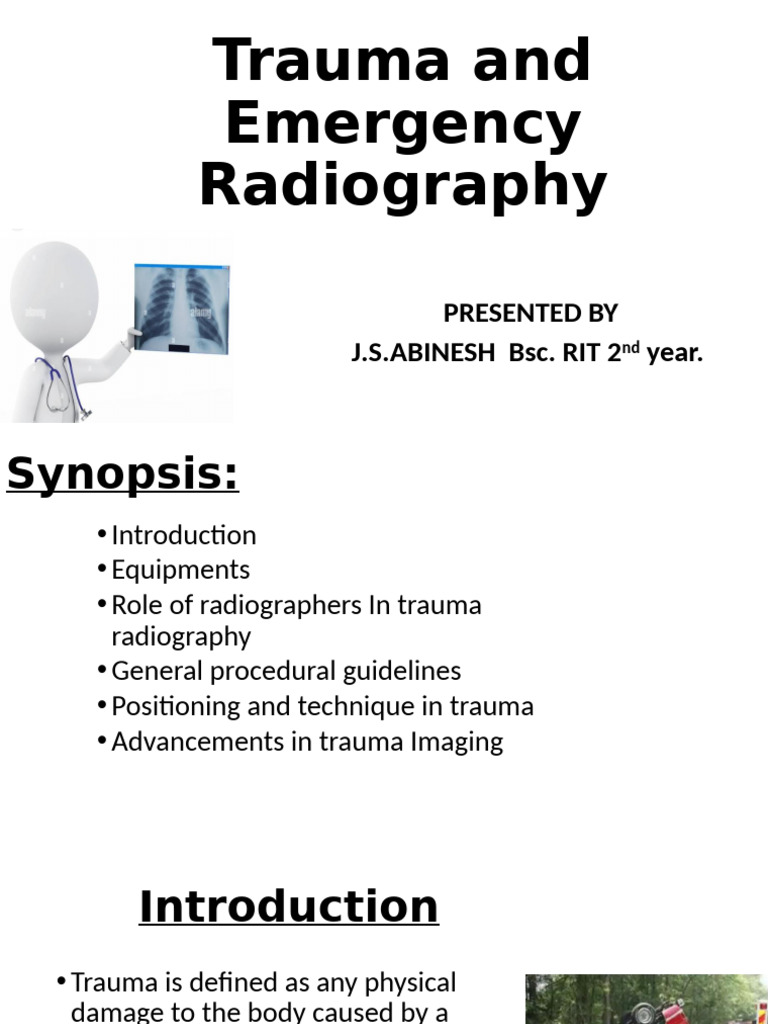 Trauma and Emergency Radiography 1 | PDF