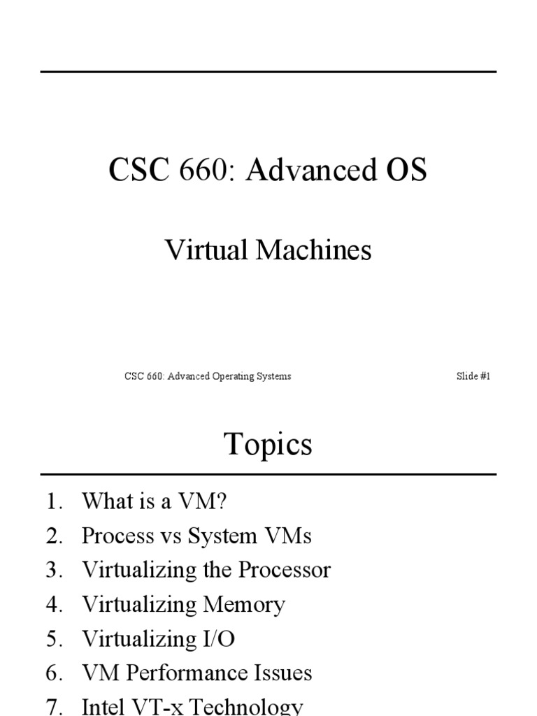 Virtual Machines Pdf Virtual Machine Operating System