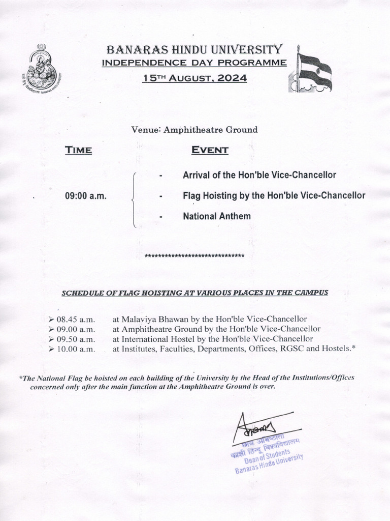 Independence Day program 2024 | PDF