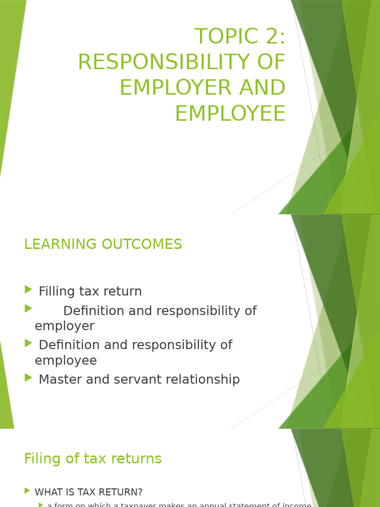 Chapter 2 Responsibility of Employer and Employees | PDF