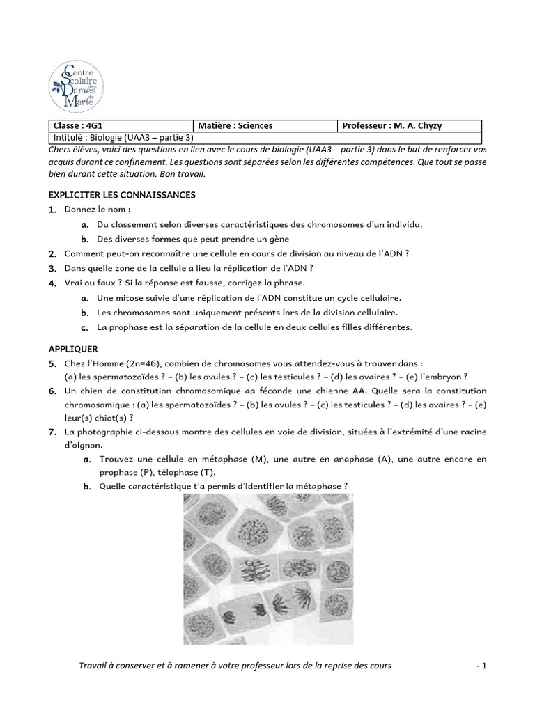 4G1 - Sciences3H - Chyzyuaa3 Chap3 | PDF | Science & Mathematics