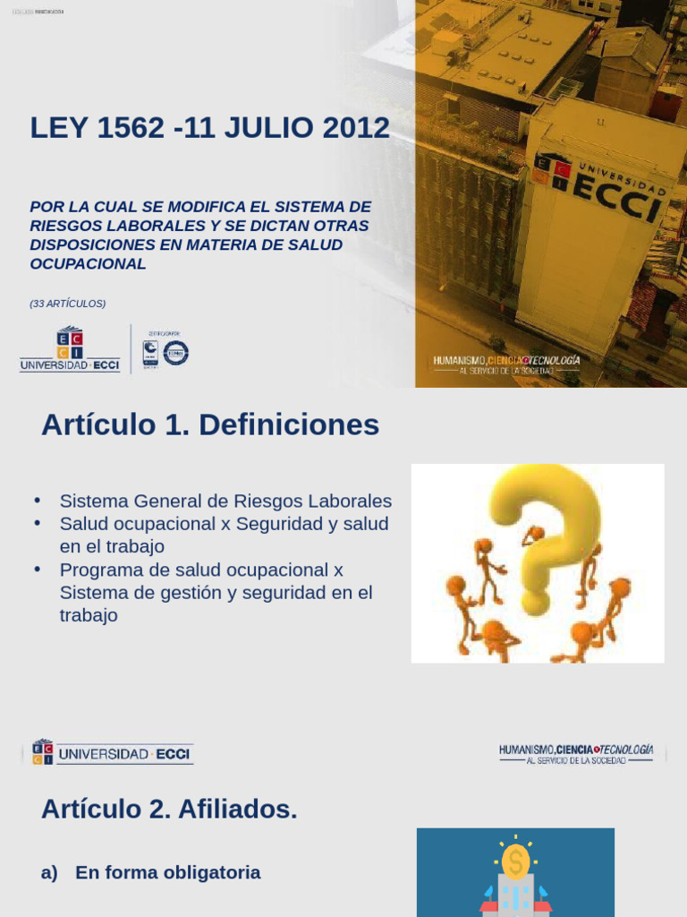 Ley 1562 de 2012 | PDF