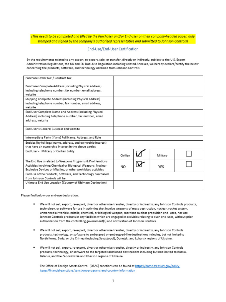 EUC - End User Certifcation_2 | PDF
