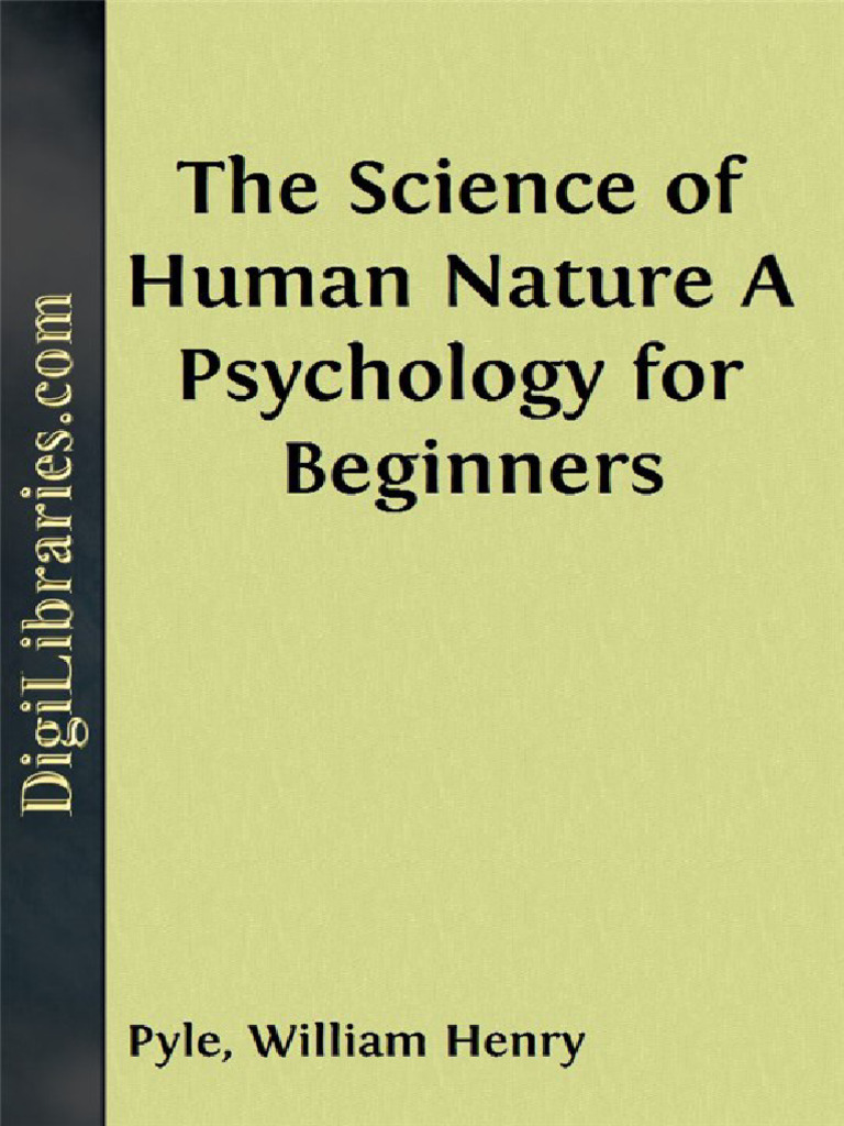 The Science of Human Nature A Psychology For Beginners | PDF