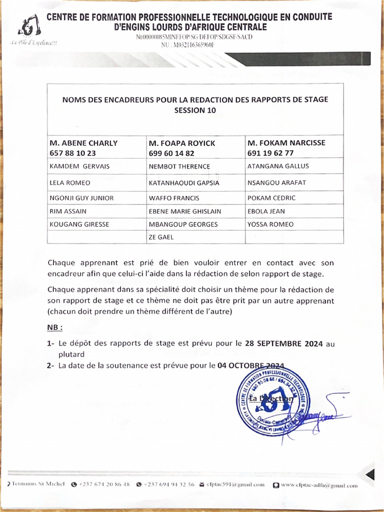 Programme de Soutenance | PDF