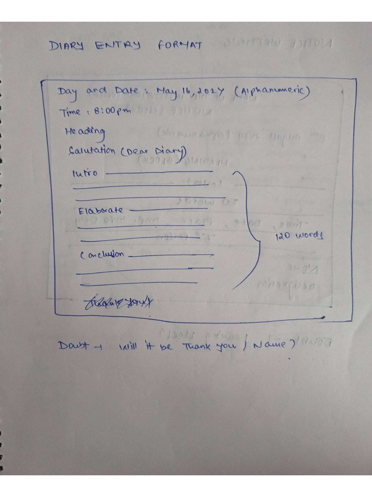 Diary Entry | PDF