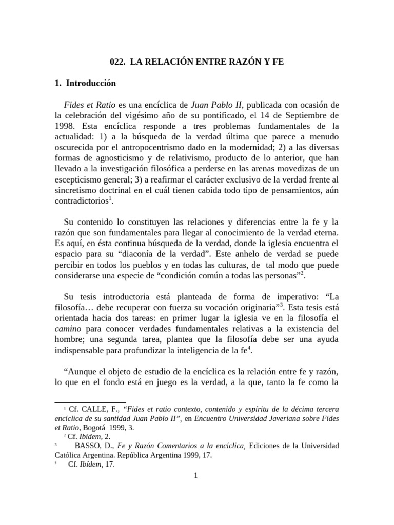 022 Fe y Razon | PDF