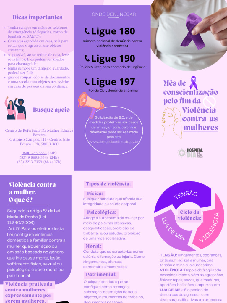 Folder Agosto Lilás Ok | PDF