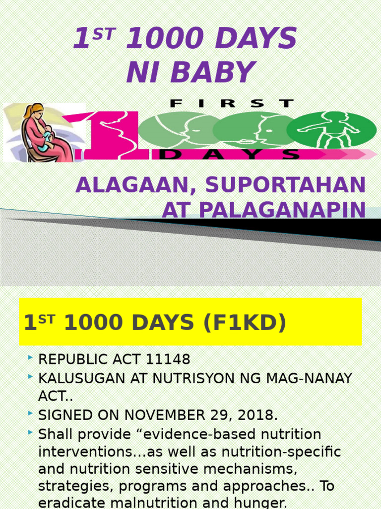 1ST 1000 Days | PDF