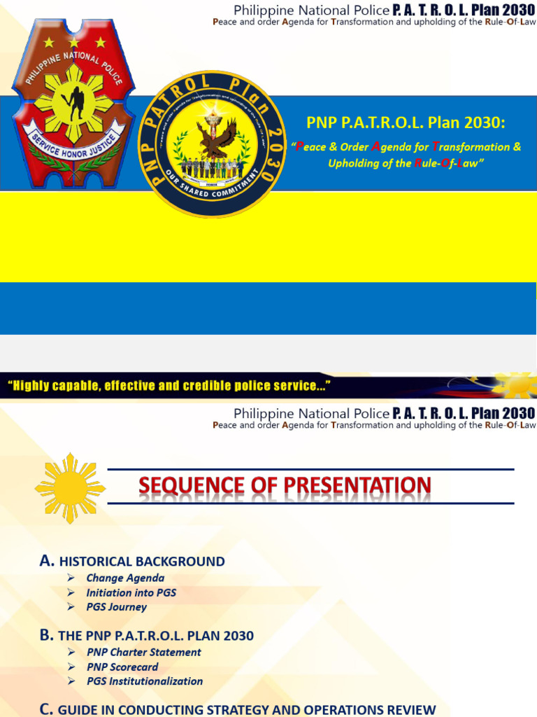 PNP Patrol Plan 2030 Overview | PDF