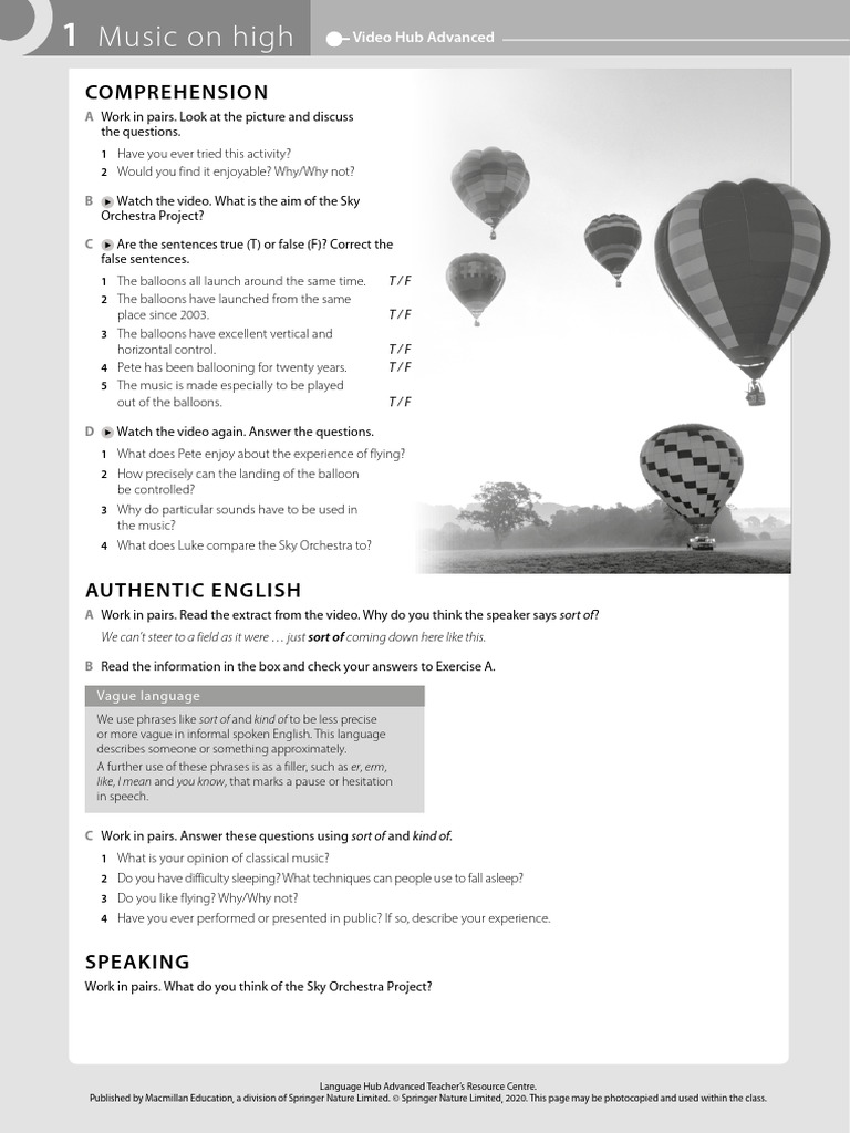 LH - Video Hub - Advanced - Worksheets | PDF | English Language ...