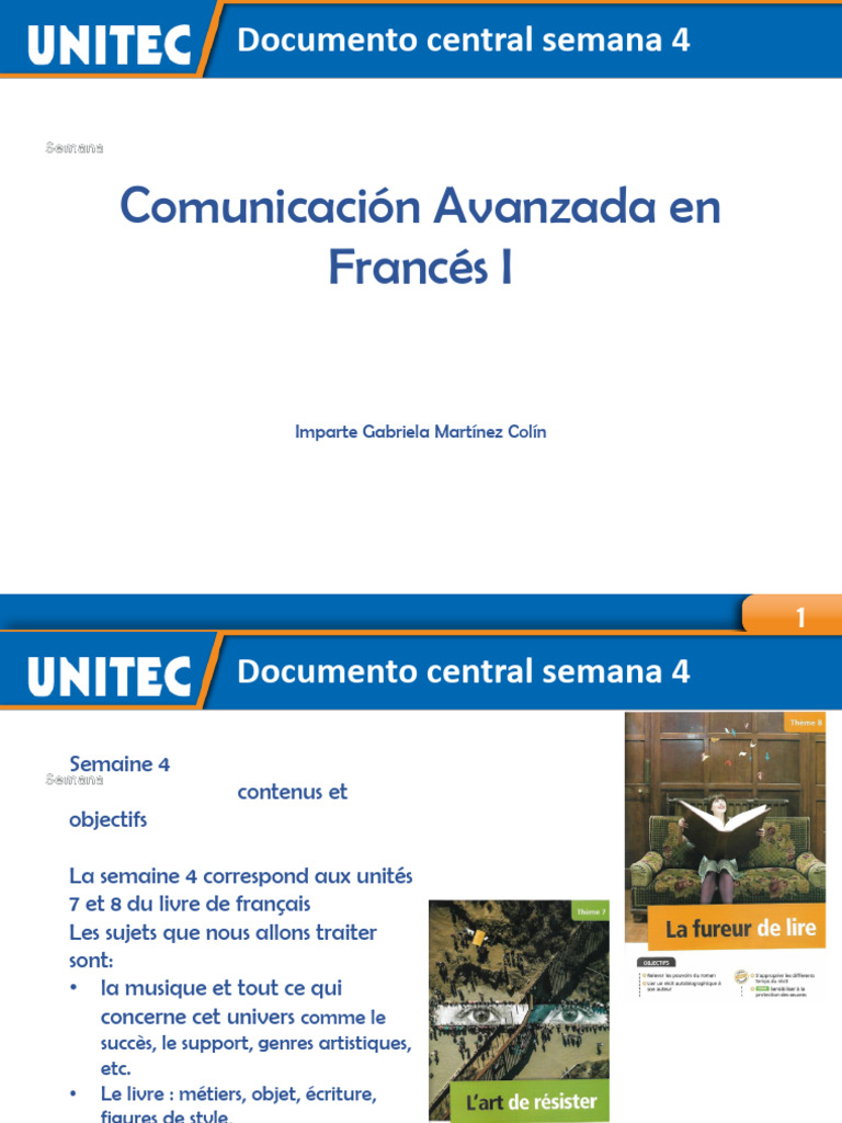 Documento Semana 4 Francés | PDF