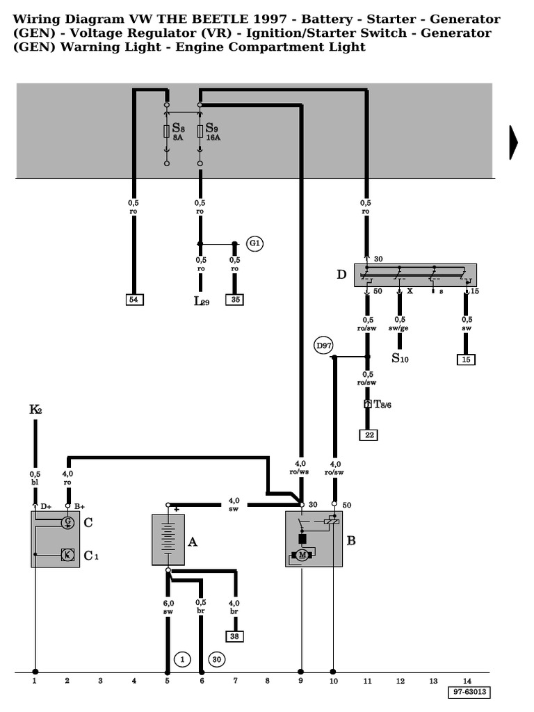 VW THE BEETLE 1997 - Digifant Fuel Injection System, Engine Code ACD ...