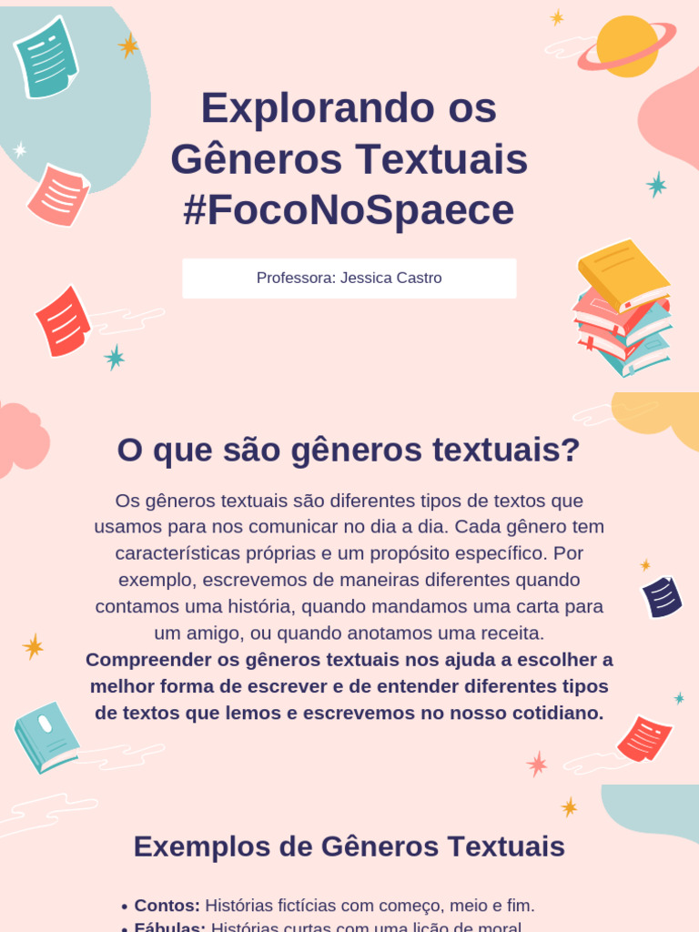 Poemas e Gêneros Textuais no 4º Ano | PDF | Poesia | Ficção Geral