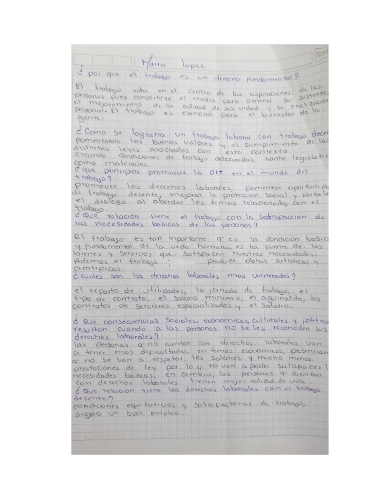 Dercho Laboral Primera Evidencia | PDF
