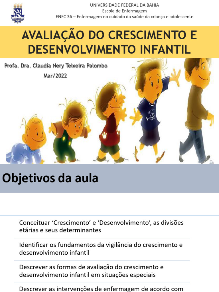 Aula Crescimento e Desenvolvimento Infantil | PDF