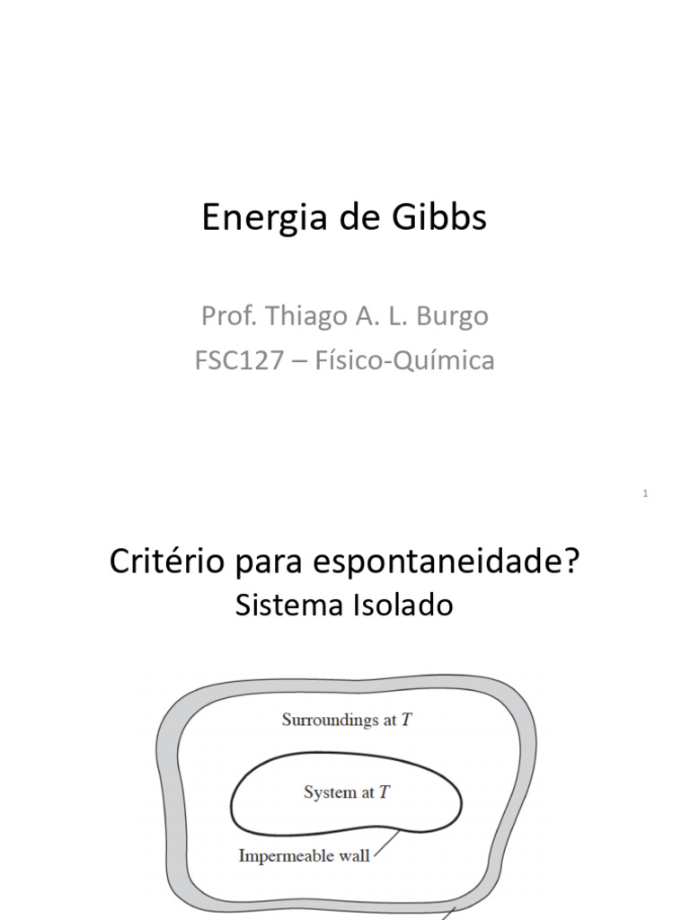 6) Energia de Gibbs | PDF