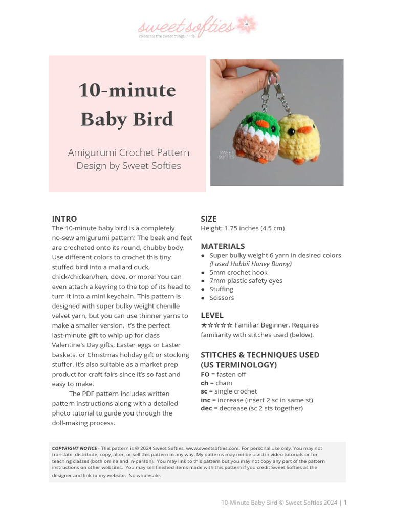 10-minute Baby Bird | PDF