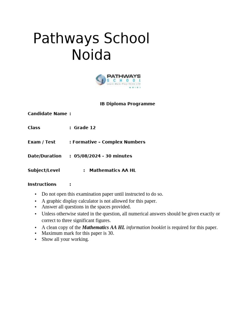 Fa - Calculus Complex Numbers 2 | PDF