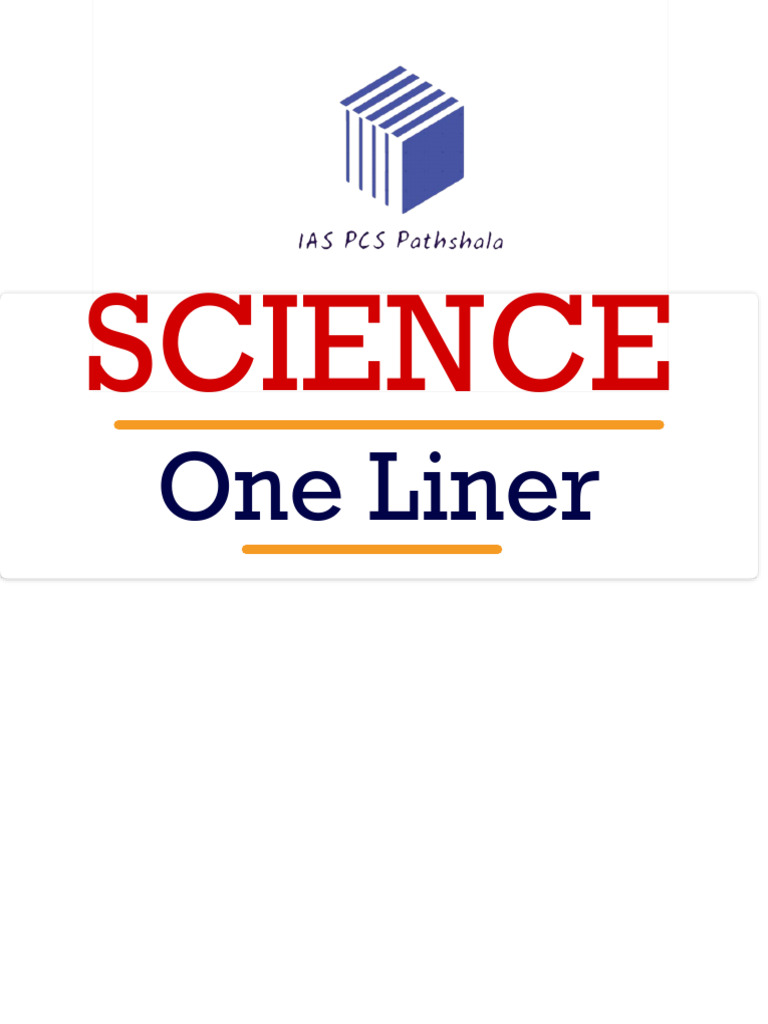 SCIENCE One Liner Notes | PDF