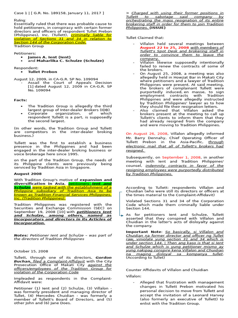 Case1 - IENT v. TULLETT PREBON | PDF