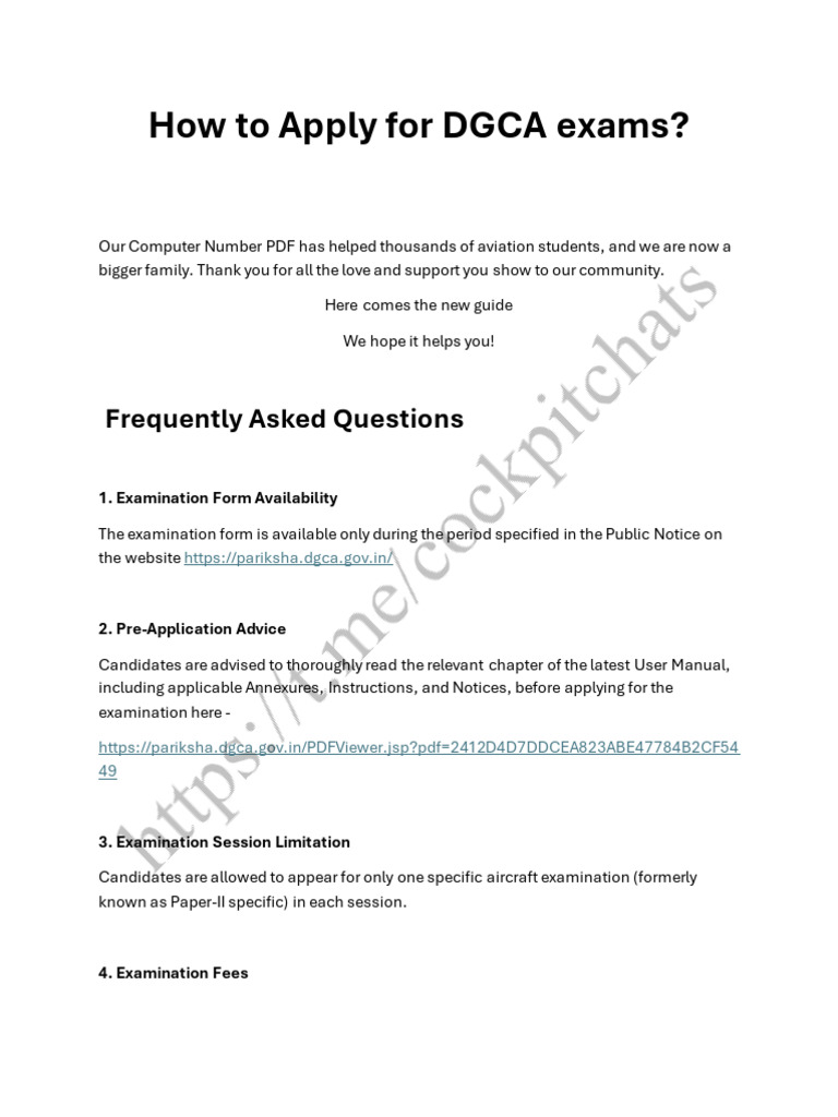 DGCA Exam Guide | PDF