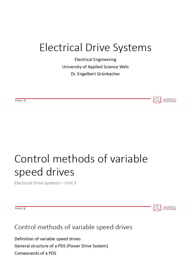 ElectricalDrivesSystems III 2 | PDF
