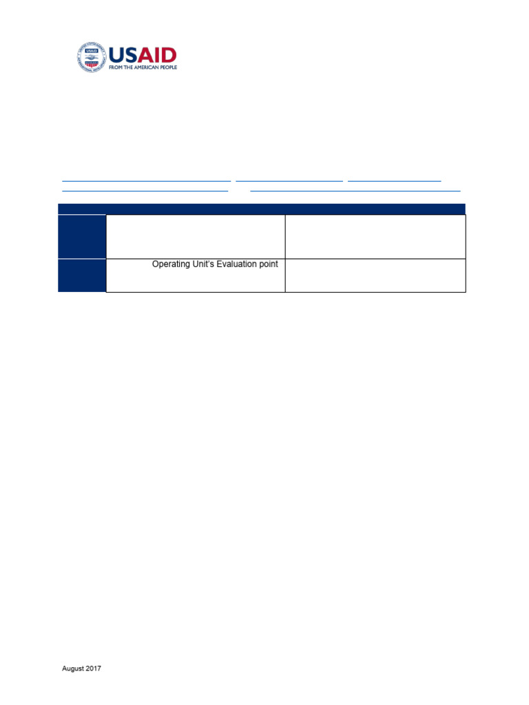 Template - Evaluation Report Checklist and Review August 2017 | PDF