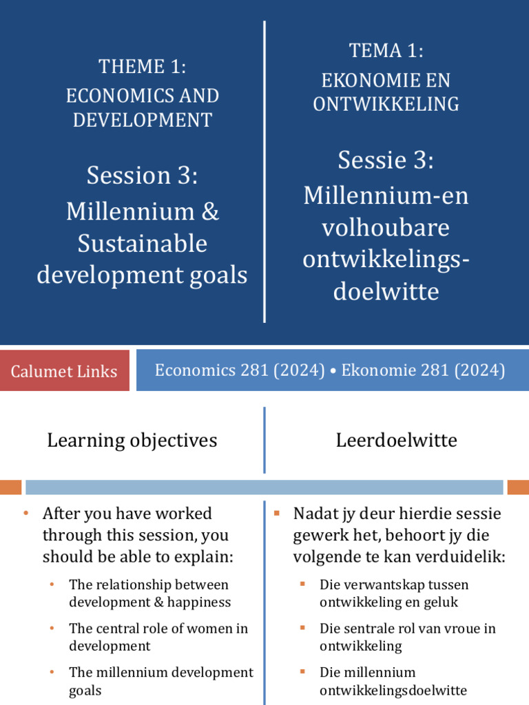 2024Econ281Chapter - 1 - The Millenium - Development - Goals | PDF
