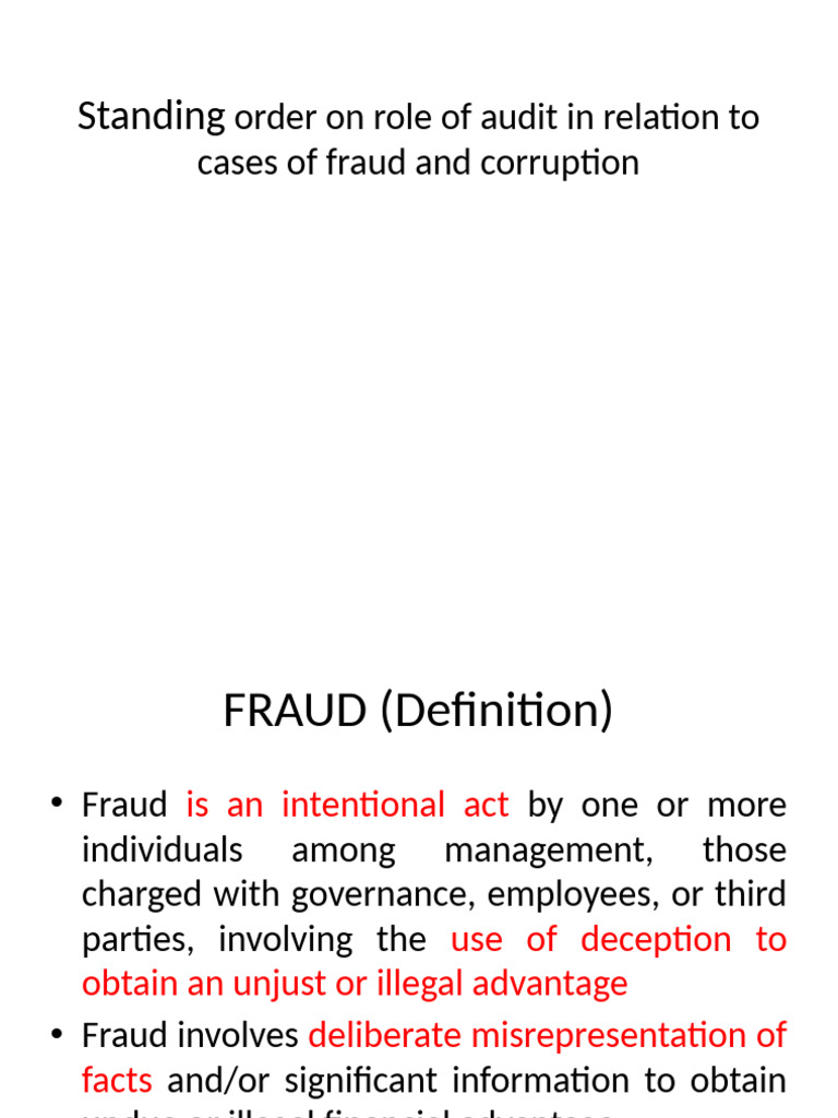 Fraud and Corruption | PDF