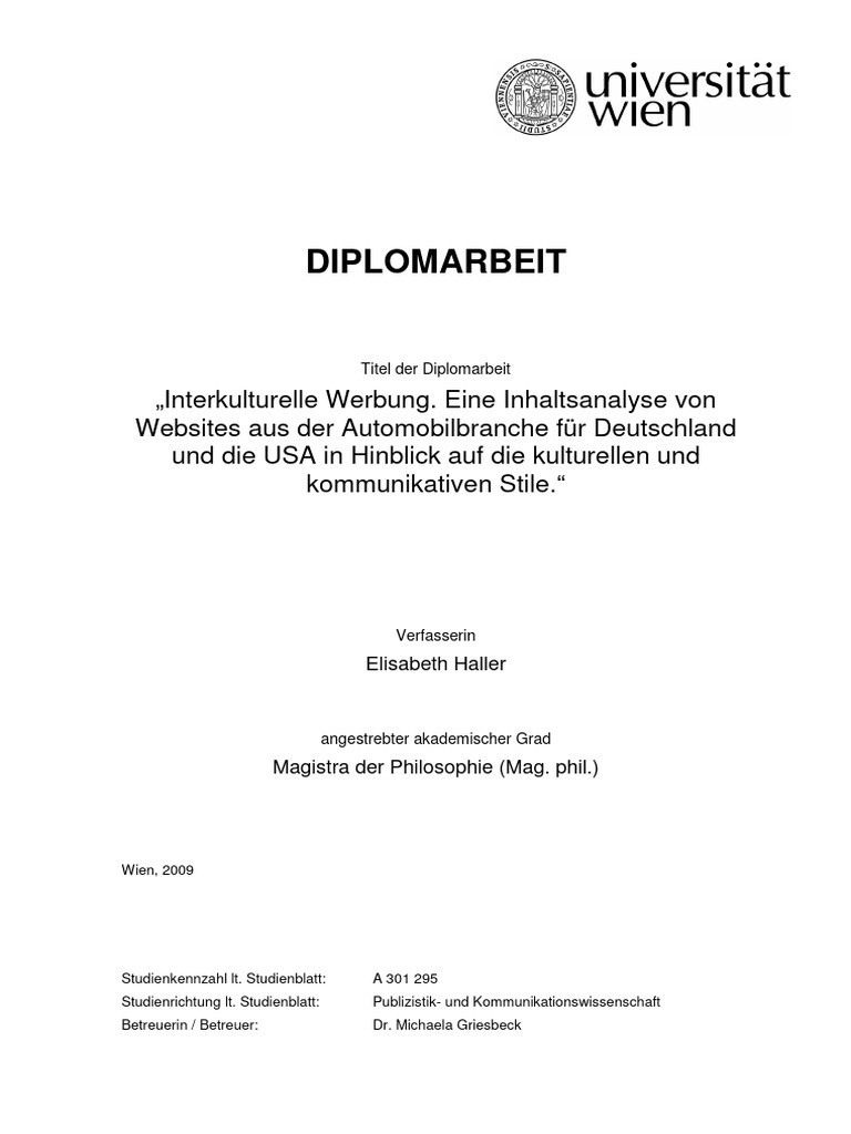 Diplomarbeit | PDF