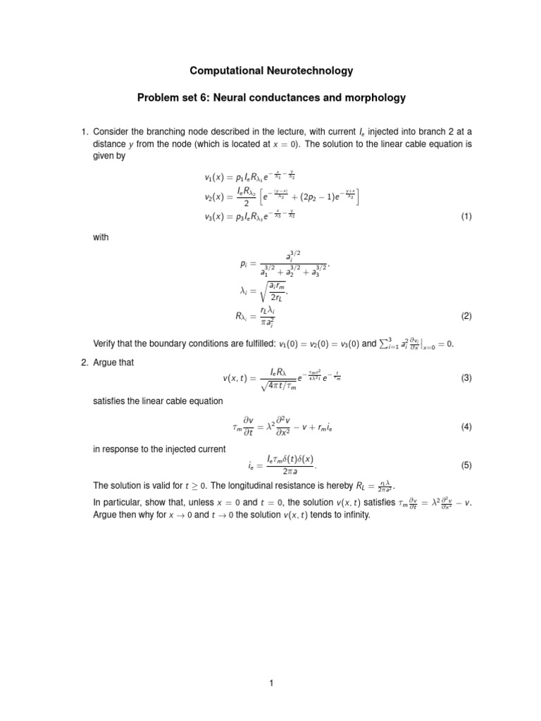 Problem Sheet 6 | PDF Problem Sheet 6 | PDF