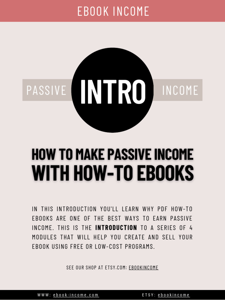 E Book Income | PDF