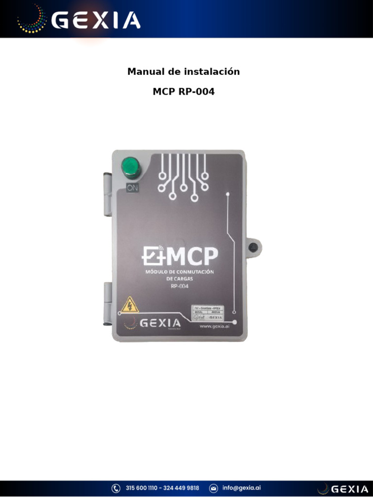 CB - Mop.co017 15.10.2021 V2 Manual Instalacion MCP - 48V DC V2 | PDF