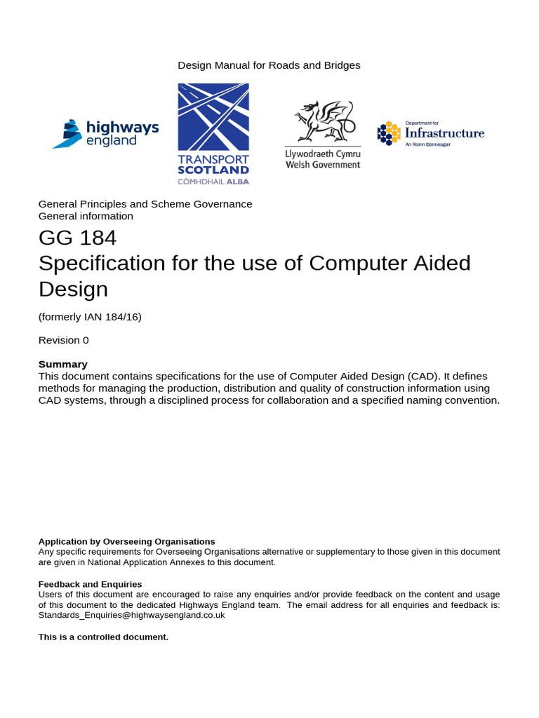 GG 184 Specification For The Use of Computer Aided Design-Web | PDF | Building Information ...