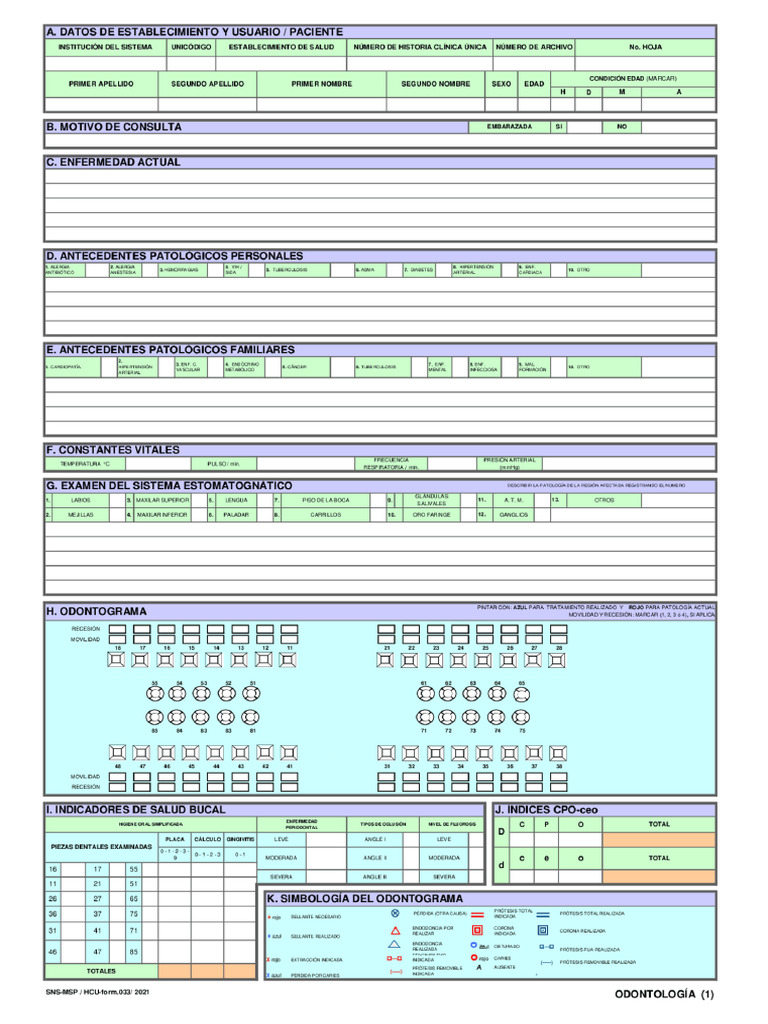 Formulario 033 | PDF