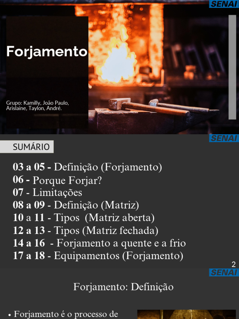 Forjamento - MEC32 | PDF