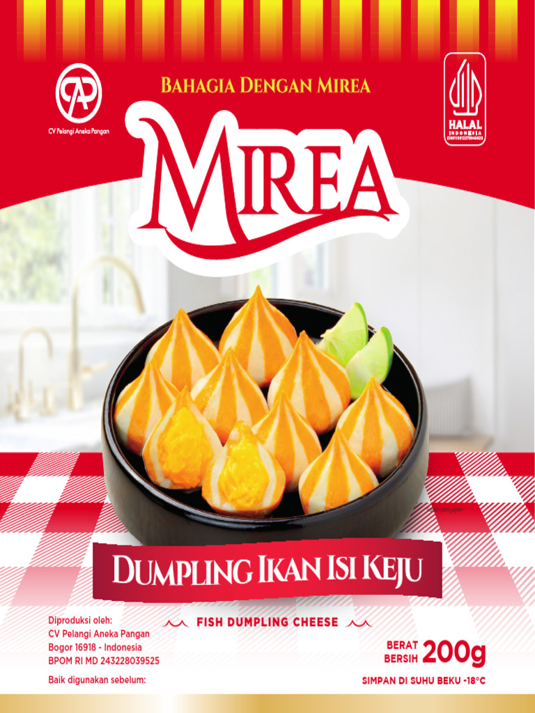 Packaging Dumpling Ikan Isi Keju - 200gr | PDF