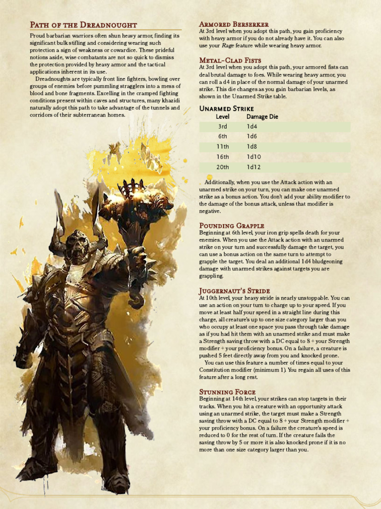 Primal Path - Dreadnought | PDF