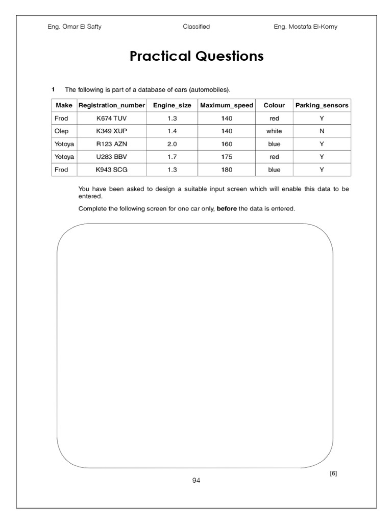 Igcse CS Programming Practical Questions | PDF
