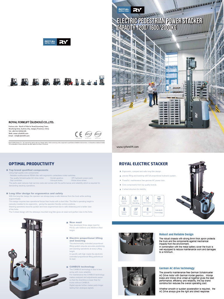 ROYAL Electric Stacker | PDF