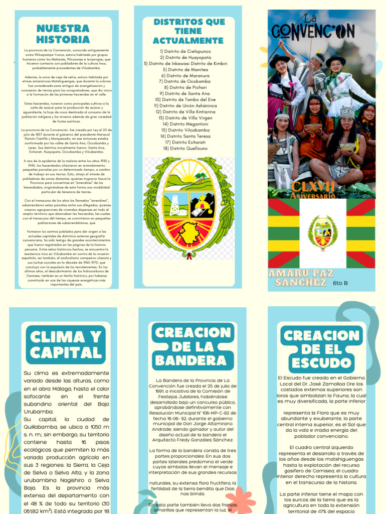 Folleto Tríptico Campamento de Verano Ilustrado Cool Azul | PDF
