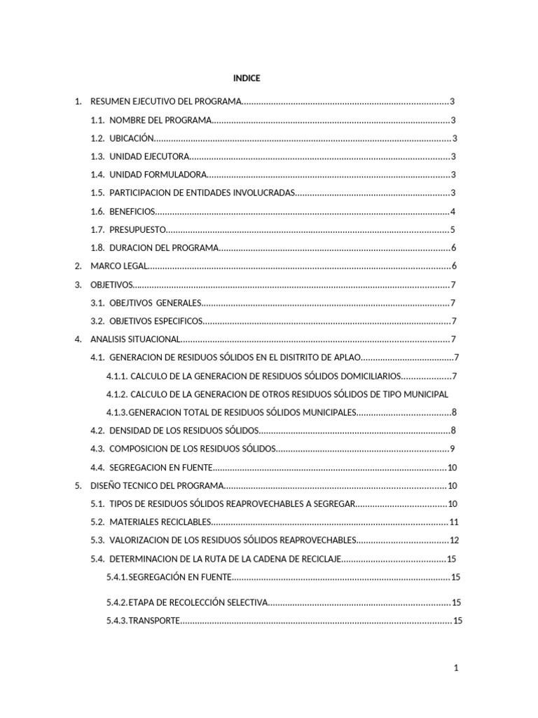 Programa Recicla 2024 - Modificado | PDF | Compost | Ciencia y matemáticas