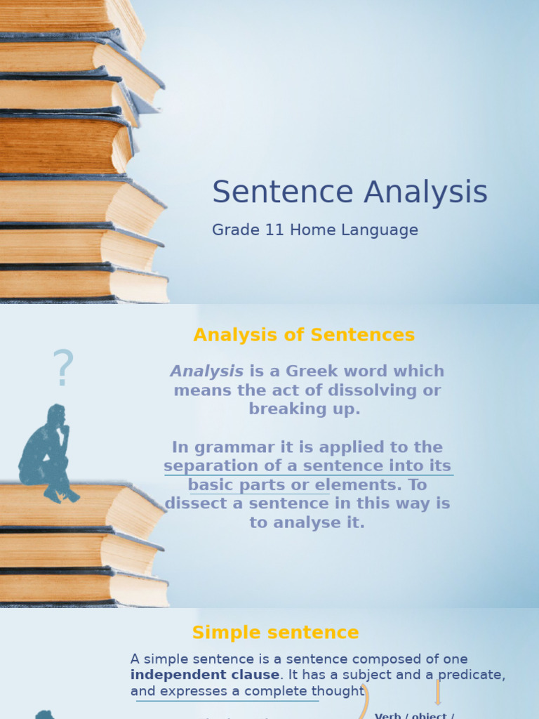 Sentence Analysis | PDF